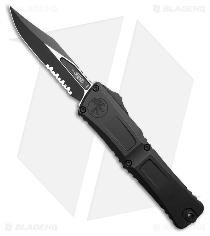 Microtech Combat Troodon Gen III Bowie OTF Knife Black Aluminum (4 ...